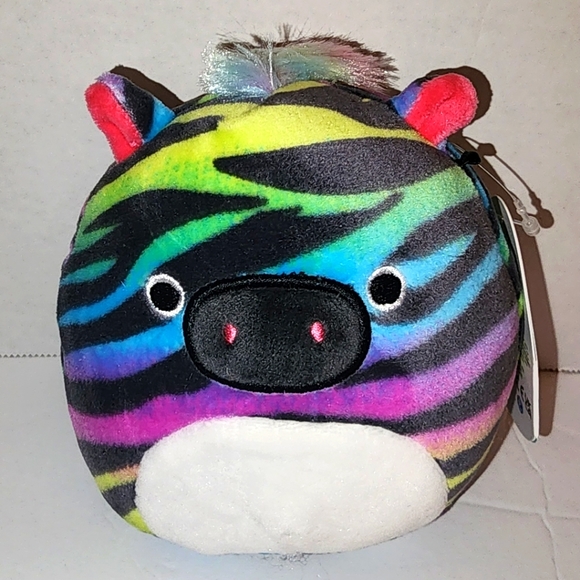 Squishmallows | Toys | Safiyah Rainbow Zebra Original Squishmallow By ...